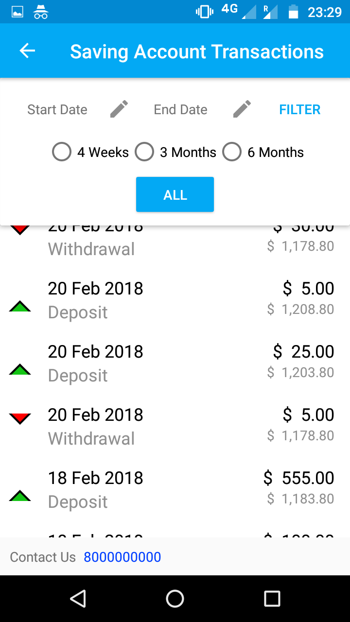 feature:add filters for deposit and withdrawal in savings account transaction section · Issue ...