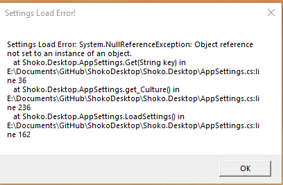 Error starting up ShokoDesktop · Issue #259 · ShokoAnime/Shoko-WebUI ...