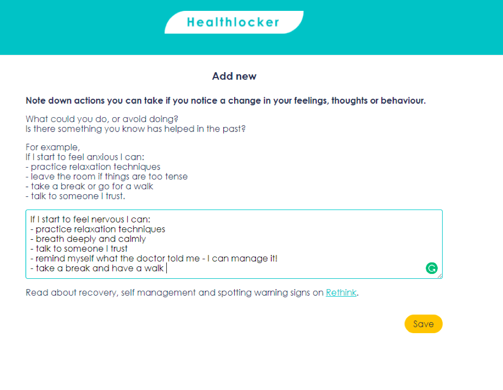 Formatting of Coping Strategies · Issue #1116 · healthlocker/healthlocker · GitHub