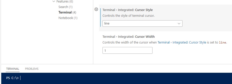 Terminal Cursor Style Not Being Honored When Not In Focus · Issue 4559 · Powershellvscode