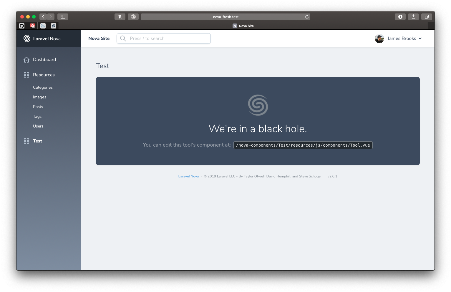When I Create A Tool The Template Page Is Not Displayed · Issue 2129 · Laravelnova Issues