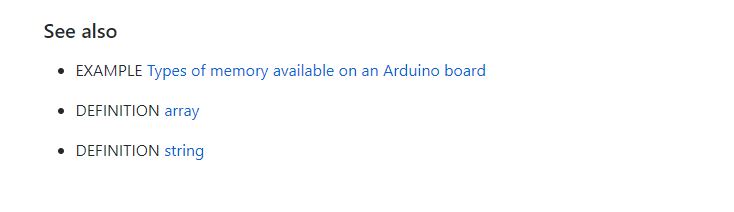 "See Also" links missing for Variables · Issue #632 · arduino/reference-en · GitHub