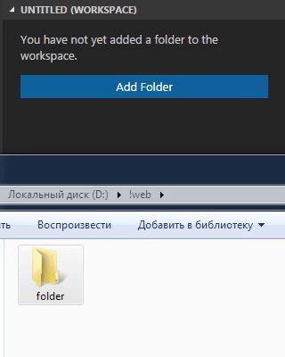 Allow to drop folder(s) into empty files explorer · Issue #38746 · microsoft/vscode · GitHub