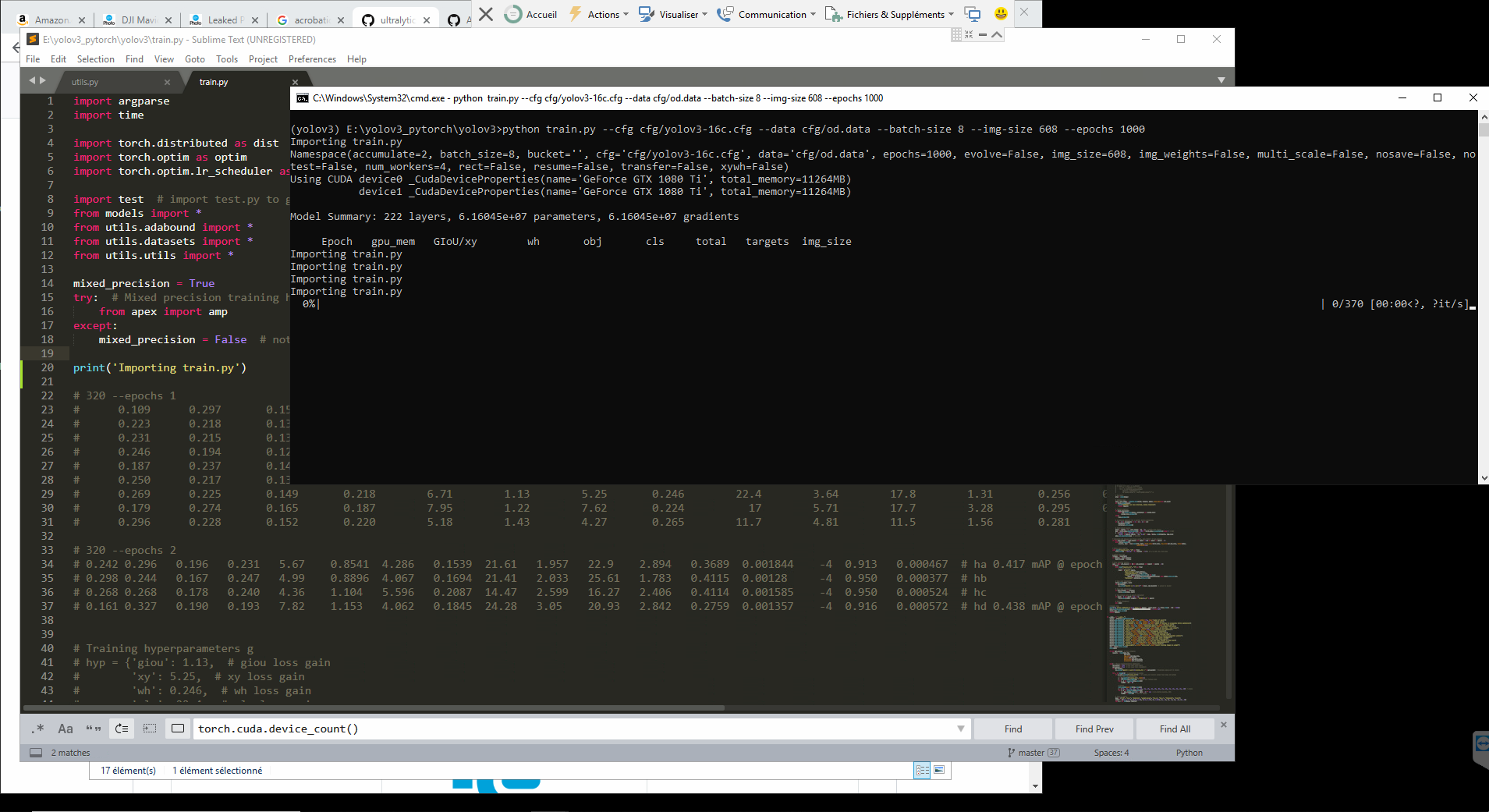train.py initialized as many times as there is workers every batch ...