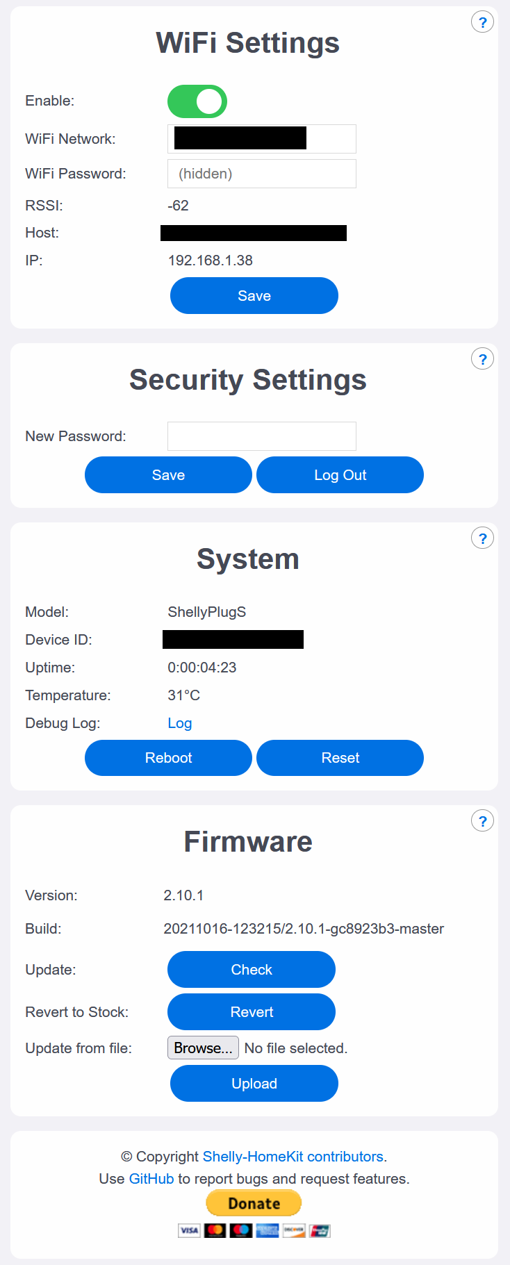 Shelly Plug S - Initial State Off: Outlet is ON for about two seconds before being turned off ...