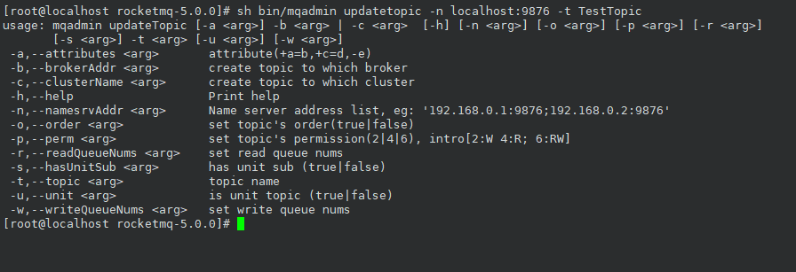 mqAdmin does not work in 5.0.0 quick start document · Issue #5855 · apache/rocketmq · GitHub
