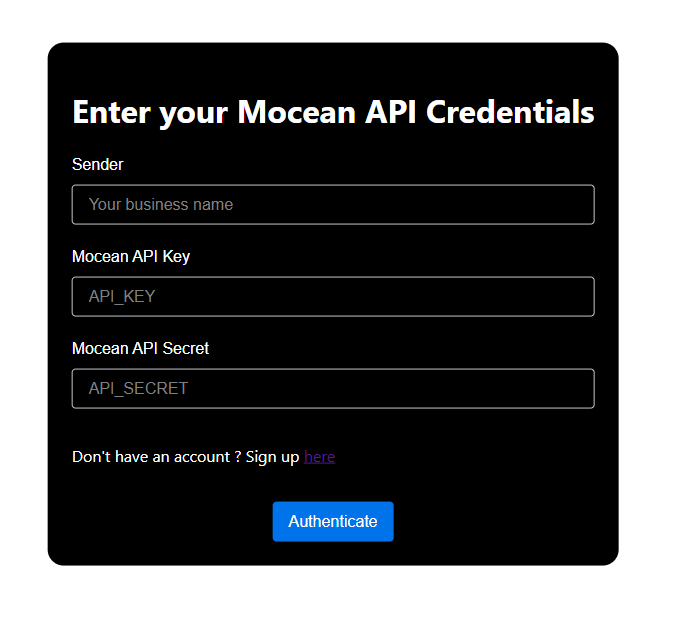 Mocean monday.com SMS Broadcast User Documentation | monday-dashboard