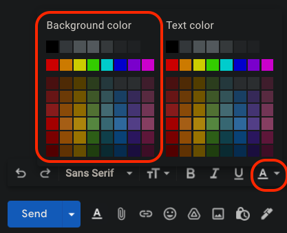 Fix too low contrast for text background color i.e. yellow highlight ...
