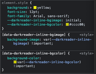 Fix too low contrast for text background color i.e. yellow highlight ...