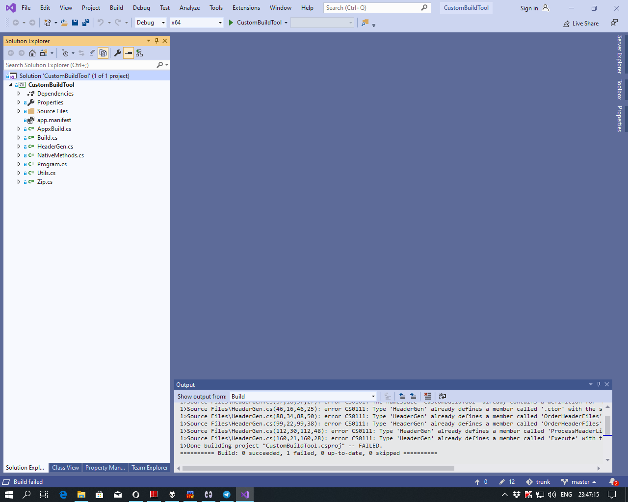 Can't build CustomBuildTool after ea273f54 · Issue #485 · winsiderss ...