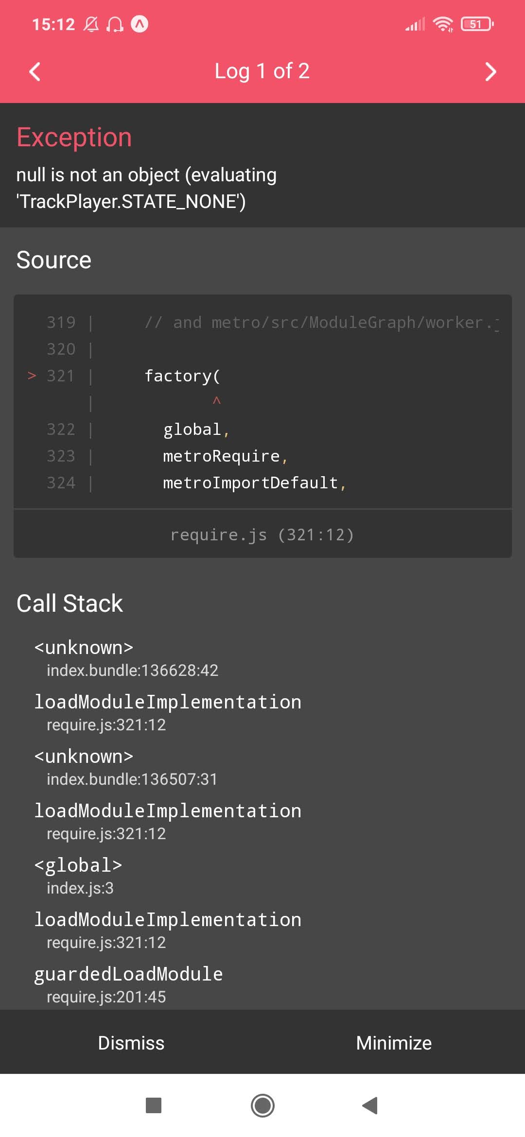 null is not an object (evaluating 'TrackPlayer.STATE_NONE') when package is used with Expo ...