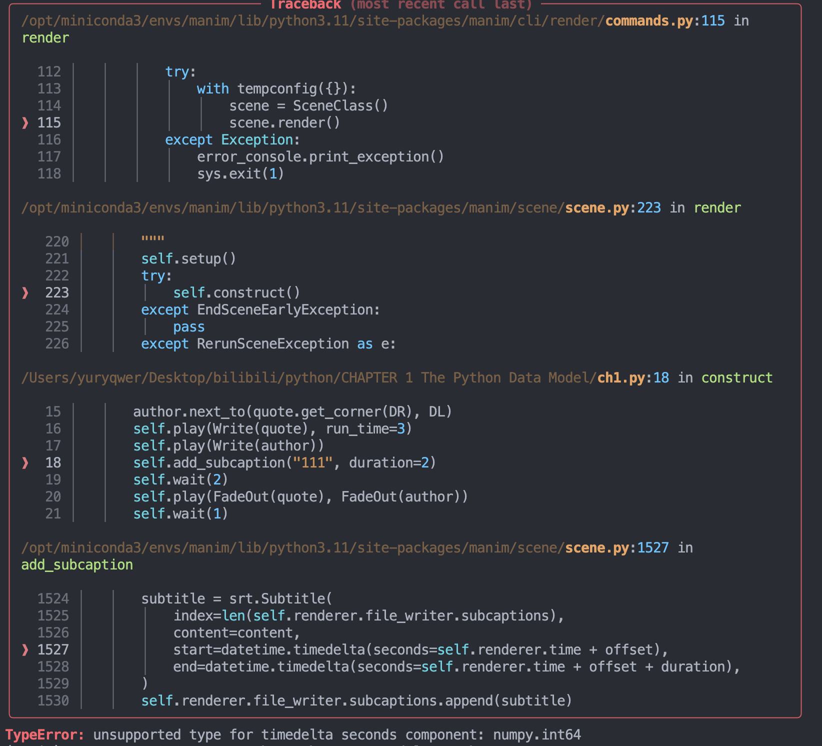 Throw an exception when using Scene.add_subcaption · Issue #3243 · ManimCommunity/manim · GitHub