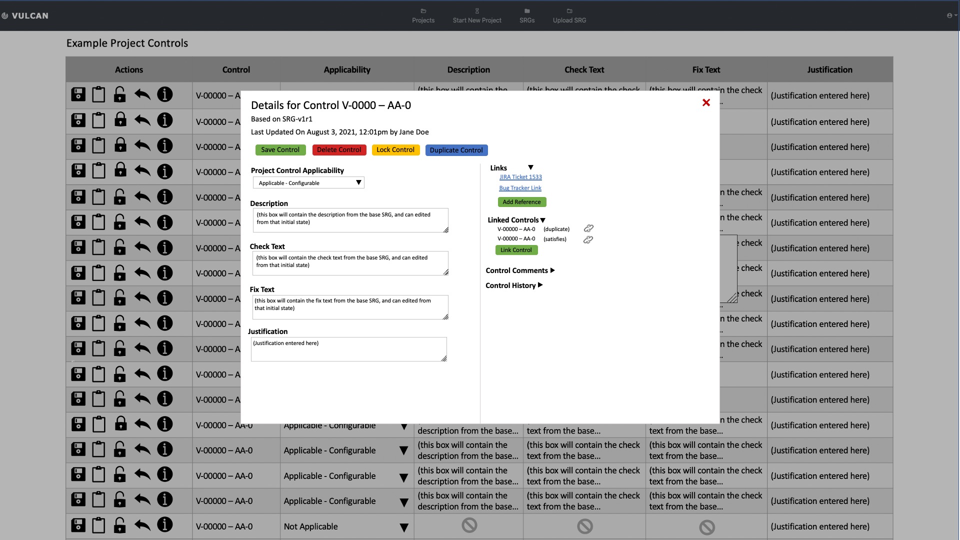 Redesign Edit Control Page · Issue #145 · mitre/vulcan · GitHub