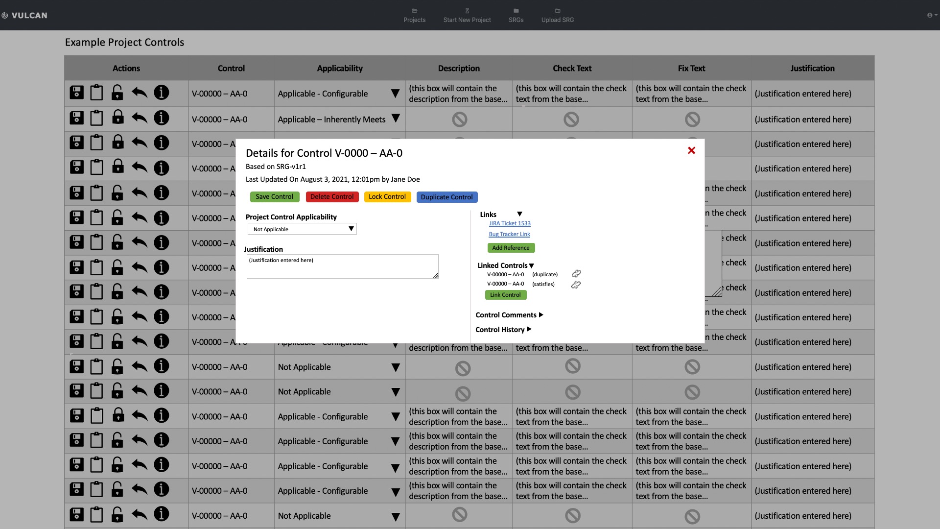 Redesign Edit Control Page · Issue #145 · mitre/vulcan · GitHub