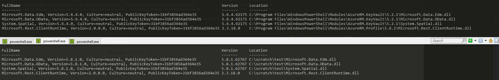 Get-AzureRmContext : Could not load file or assembly 'System.Net.Http, Version=4.1.1.0, Culture ...