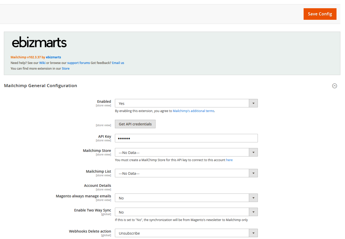 Api Key Invalid For Api Call · Issue 899 · Mailchimpmc Magento2 · Github