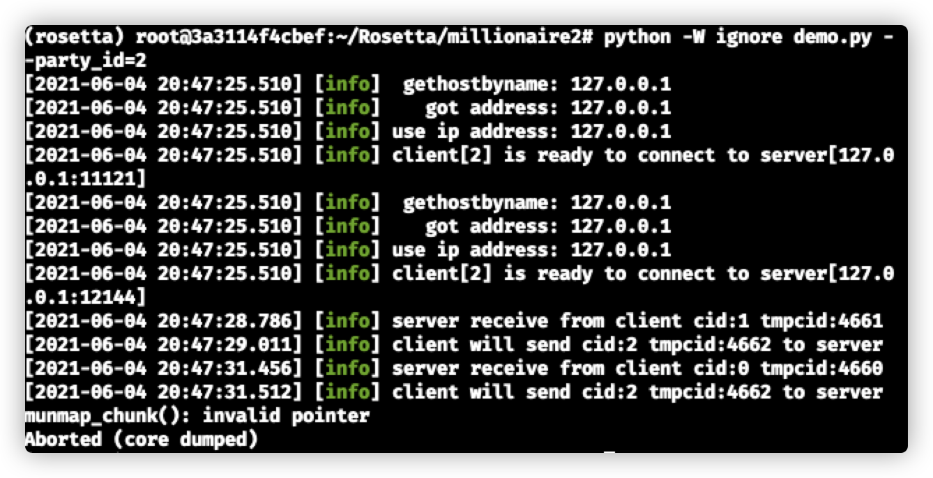运行示例出错 · Issue #73 · LatticeX-Foundation/Rosetta · GitHub