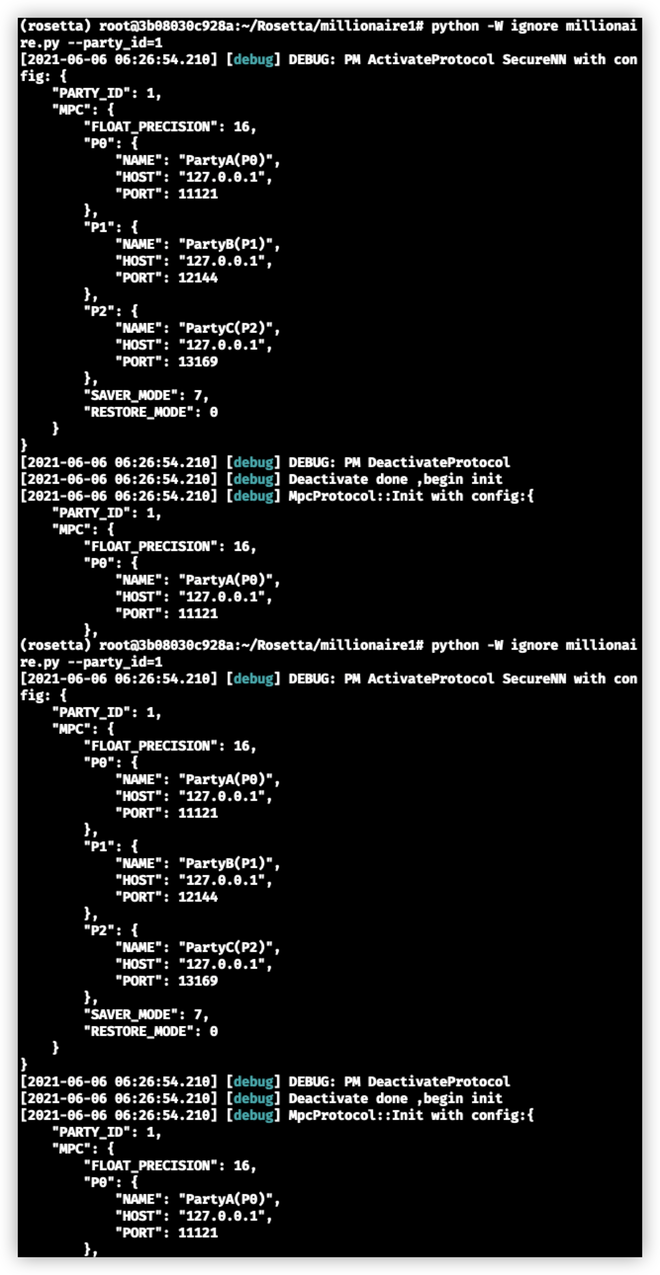 运行示例出错 · Issue #73 · LatticeX-Foundation/Rosetta · GitHub