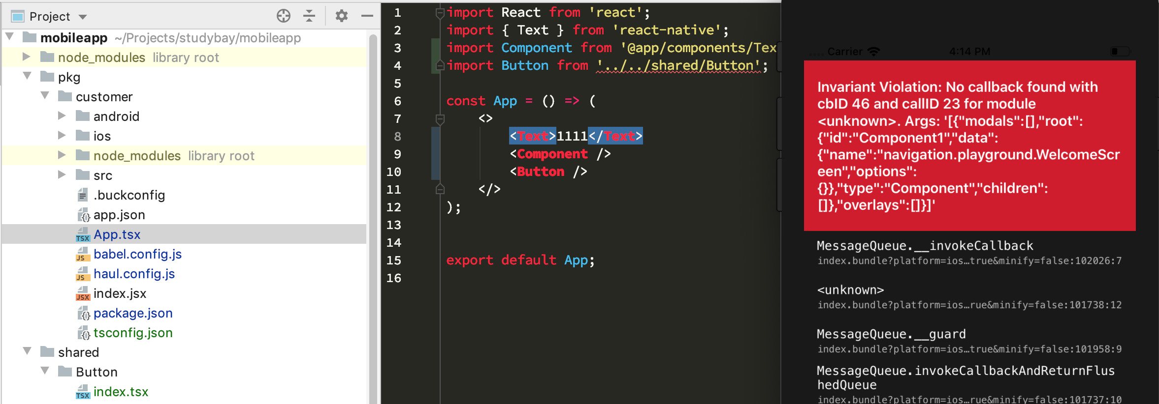 Shared components with monorepo · Issue #706 · callstack/haul · GitHub