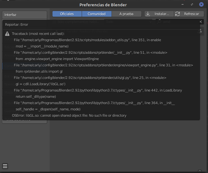 [SOLVED] libGL.so: cannot open shared object file · Issue #222 · GPUOpen-LibrariesAndSDKs ...