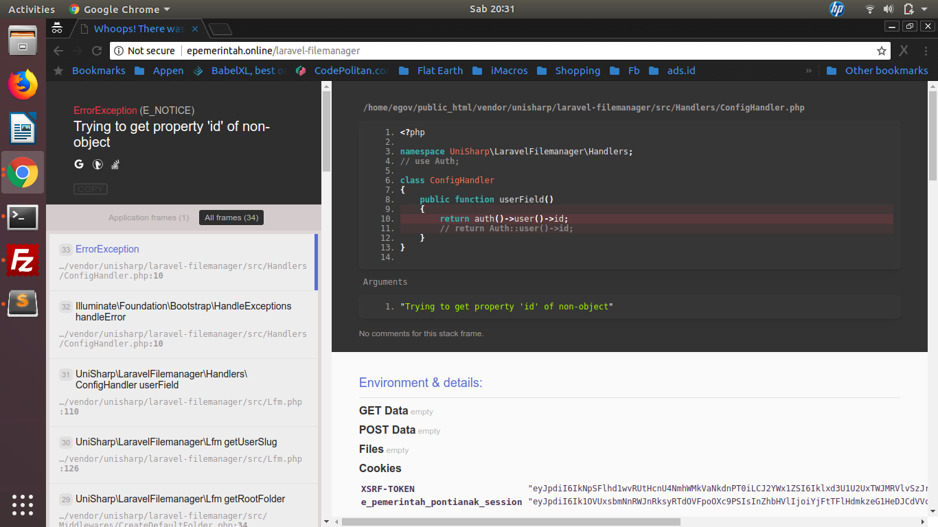 Route Laravel Filemanager Multi User Error · Issue 724 · Unisharp