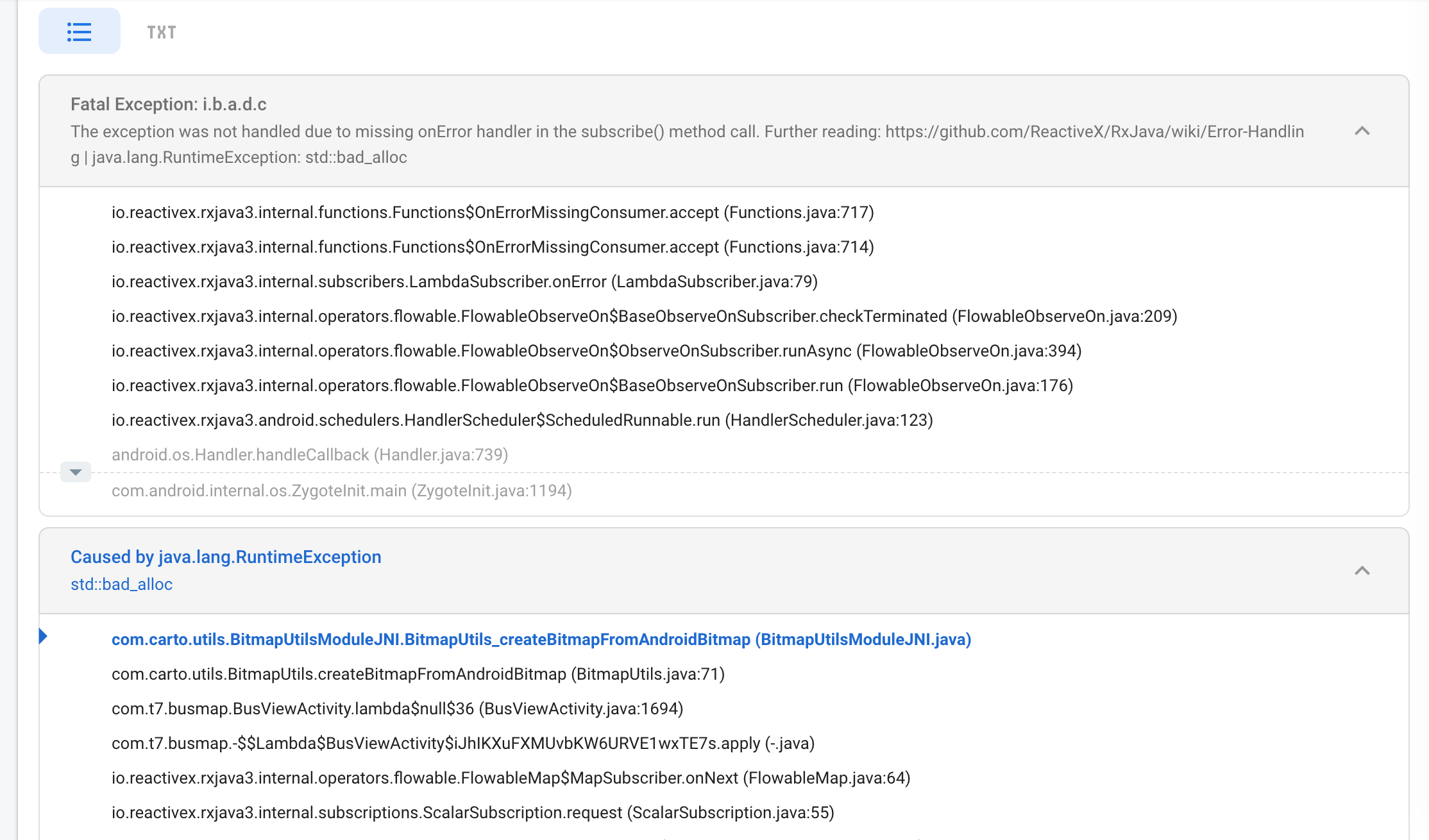[Android] Crash issue when call BitmapUtils.createBitmapFromAndroidBitmap · Issue #403 · CartoDB ...