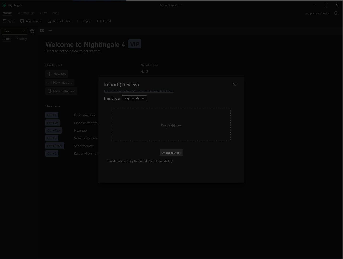 Improve UI/UX after successful import. · Issue #127 · jenius-apps/nightingale-rest-api-client ...