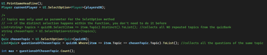select topic per index instead of full text · Issue #15 · PrycilaCerqueira/P6_QuizMaker · GitHub