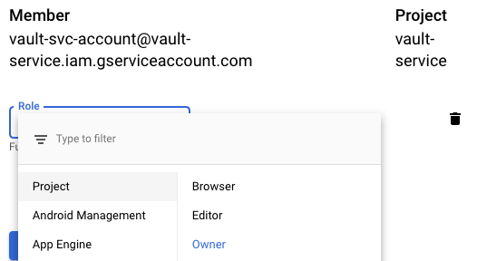 Error for roles/resourcemanager.projectCreator even with service ...