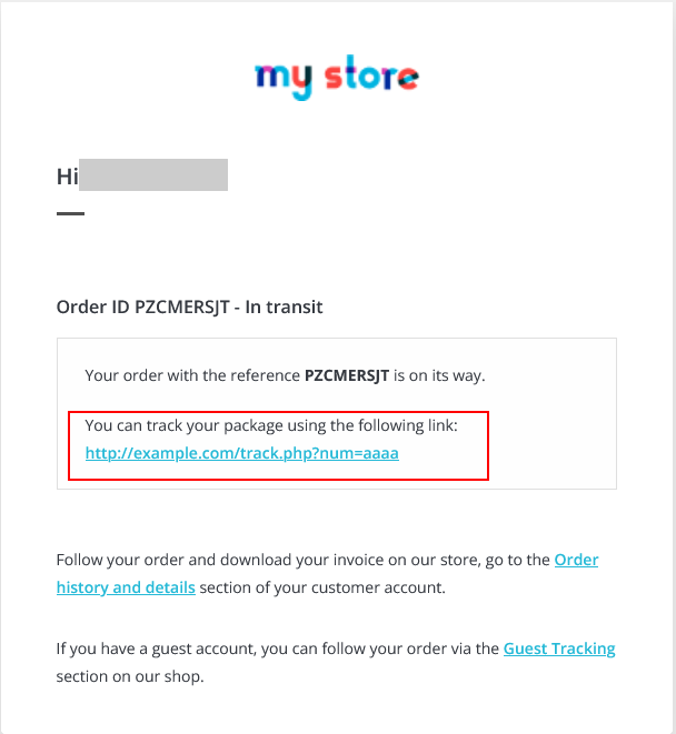 Empty tracking URL for "in transit" email · Issue #32508 · PrestaShop/PrestaShop · GitHub