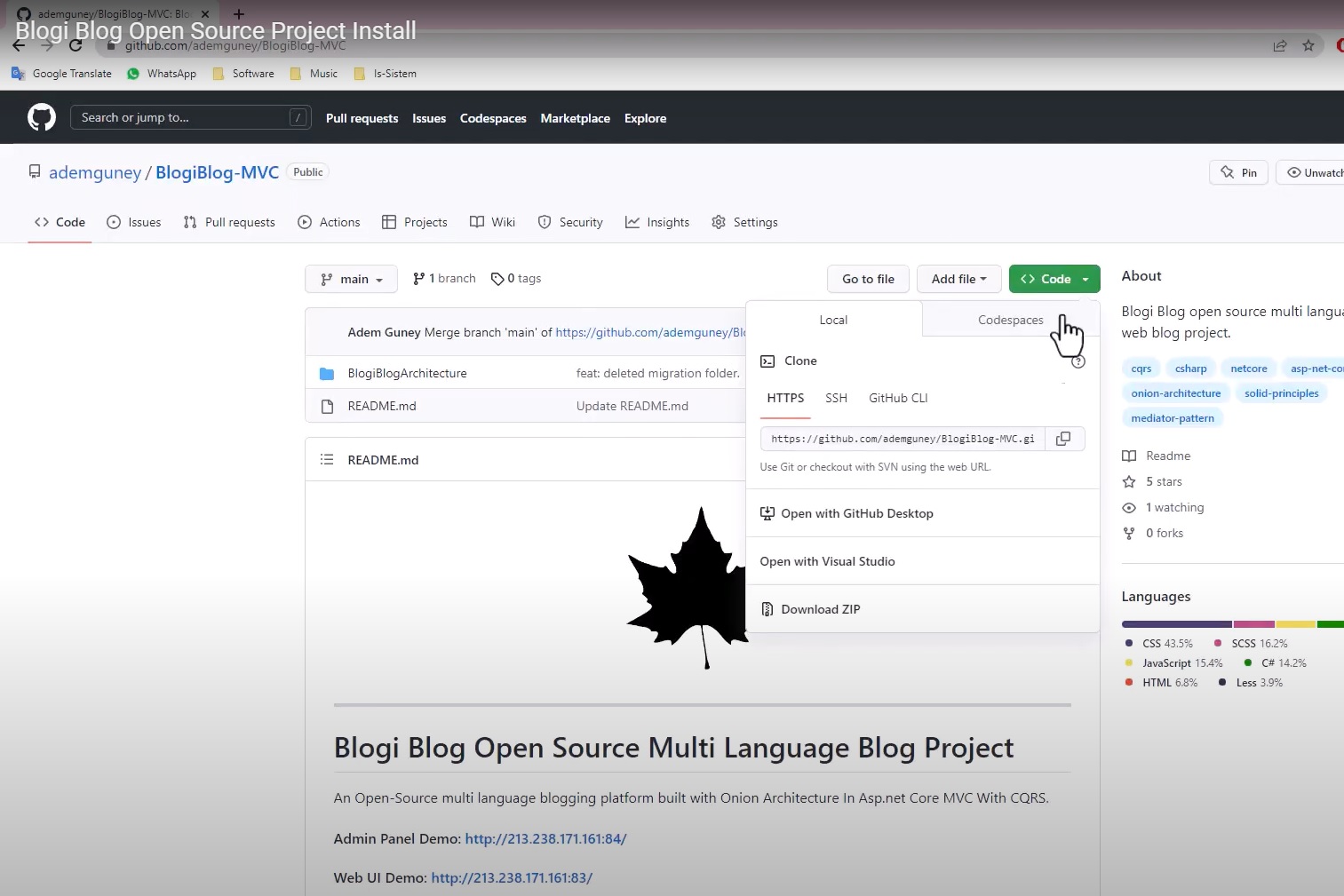 GitHub - ademguney/BlogiBlog-MVC: Blogi Blog open source multi language ...
