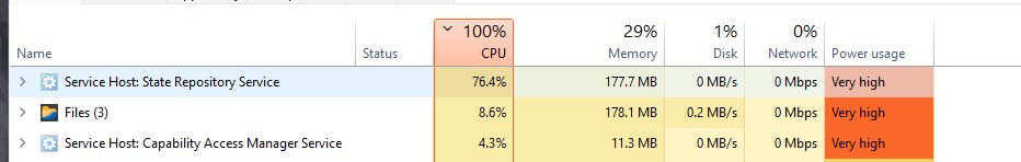 High CPU usage when 'show folder size' is enabled · Issue #7719 · files-community/Files · GitHub