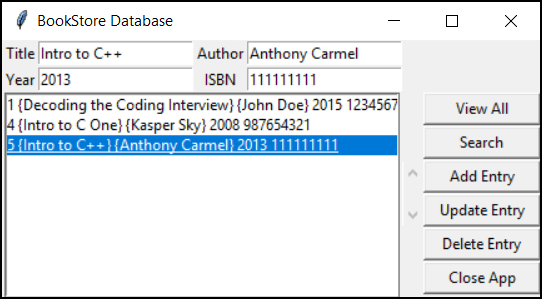 GitHub - Joe-Schell/BookStore-Database: Small database desktop app made in Python