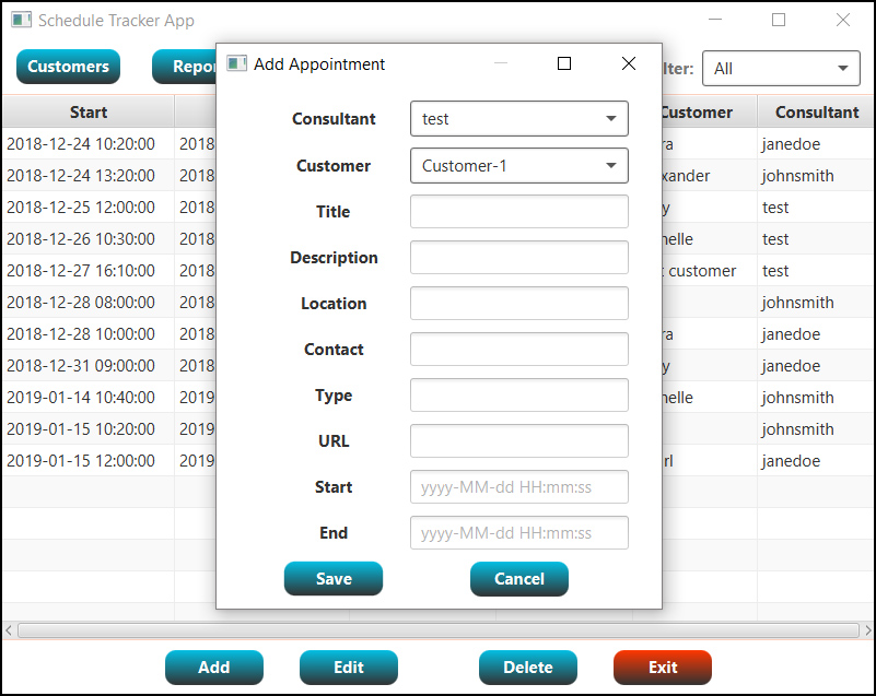 GitHub - Joe-Schell/Schedule-Tracker-App: Java application that tracks ...