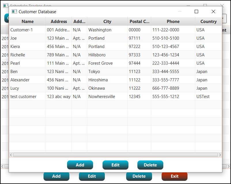 GitHub - Joe-Schell/Schedule-Tracker-App: Java application that tracks scheduled appointments ...