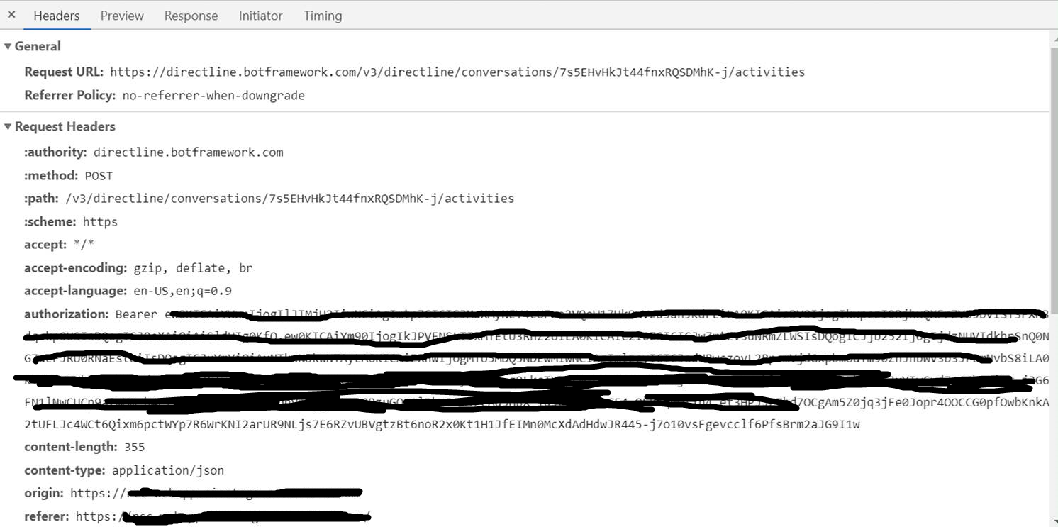 [Directline] Sorry message in bot script · Issue #3169 · microsoft/BotFramework-WebChat · GitHub