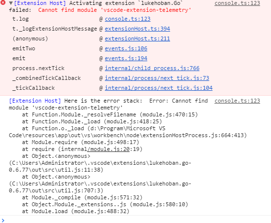 Extension Become Unavailable After Upgrade The Vscode · Issue 1533 · Microsoft Vscode Go · Github
