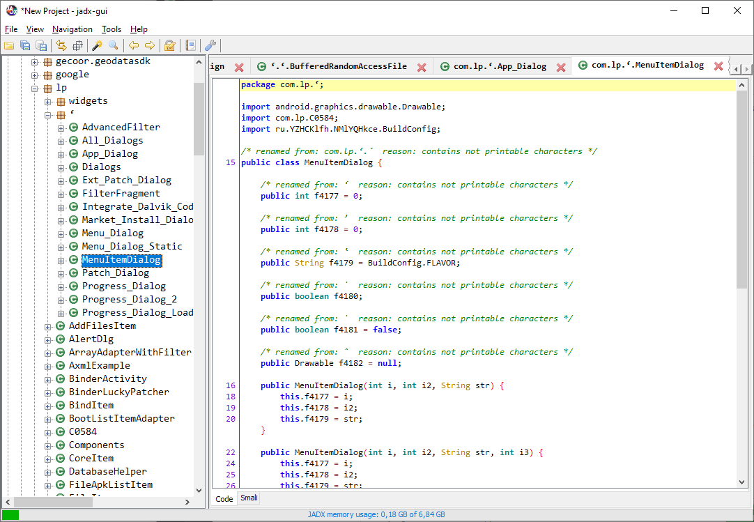 Auto rename smalis with obfuscated names? · Issue #2284 · iBotPeaches/Apktool · GitHub