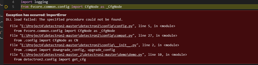 DLL load failed: The specified procedure could not be found. · Issue ...