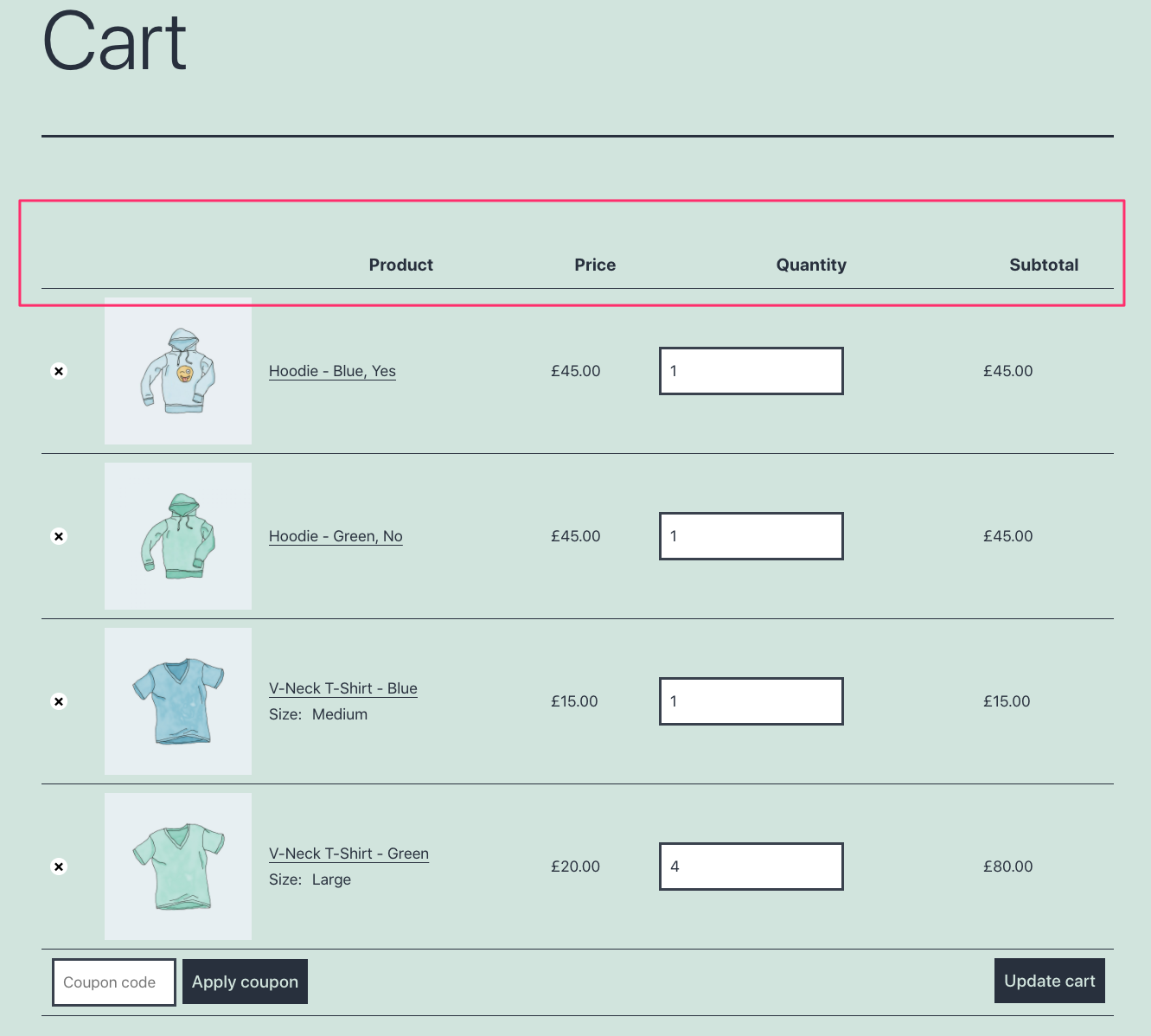 [GlobalStep] For "Twenty Twenty One" theme, Content appears misaligned on Cart page for Multiple ...