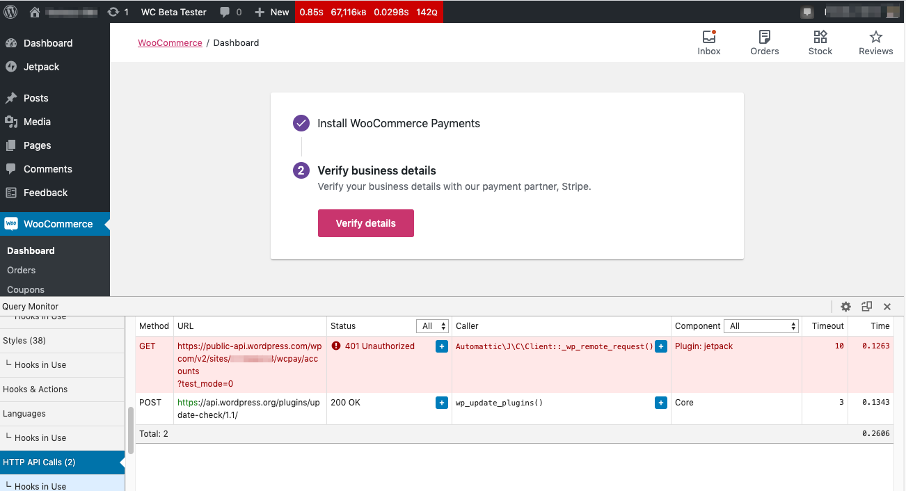 [GlobalStep - 4.2 Beta] HTTP API Call error is displayed upon tapping "Verify details" button ...