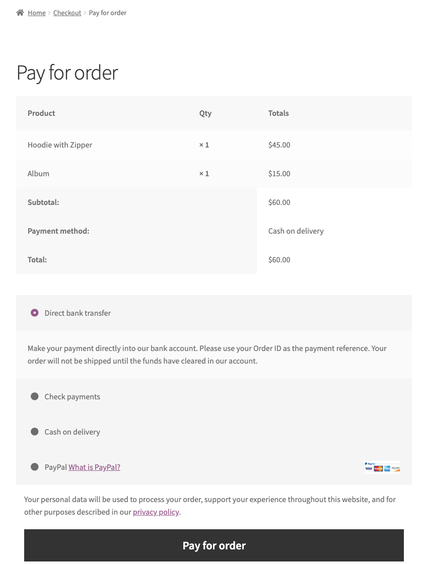 pay_for_order not show shipping options · Issue #27129 · woocommerce ...