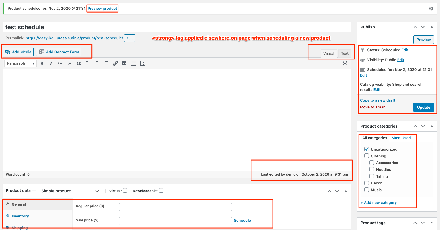 Small Bug In The Product Scheduled For Text · Issue 27839