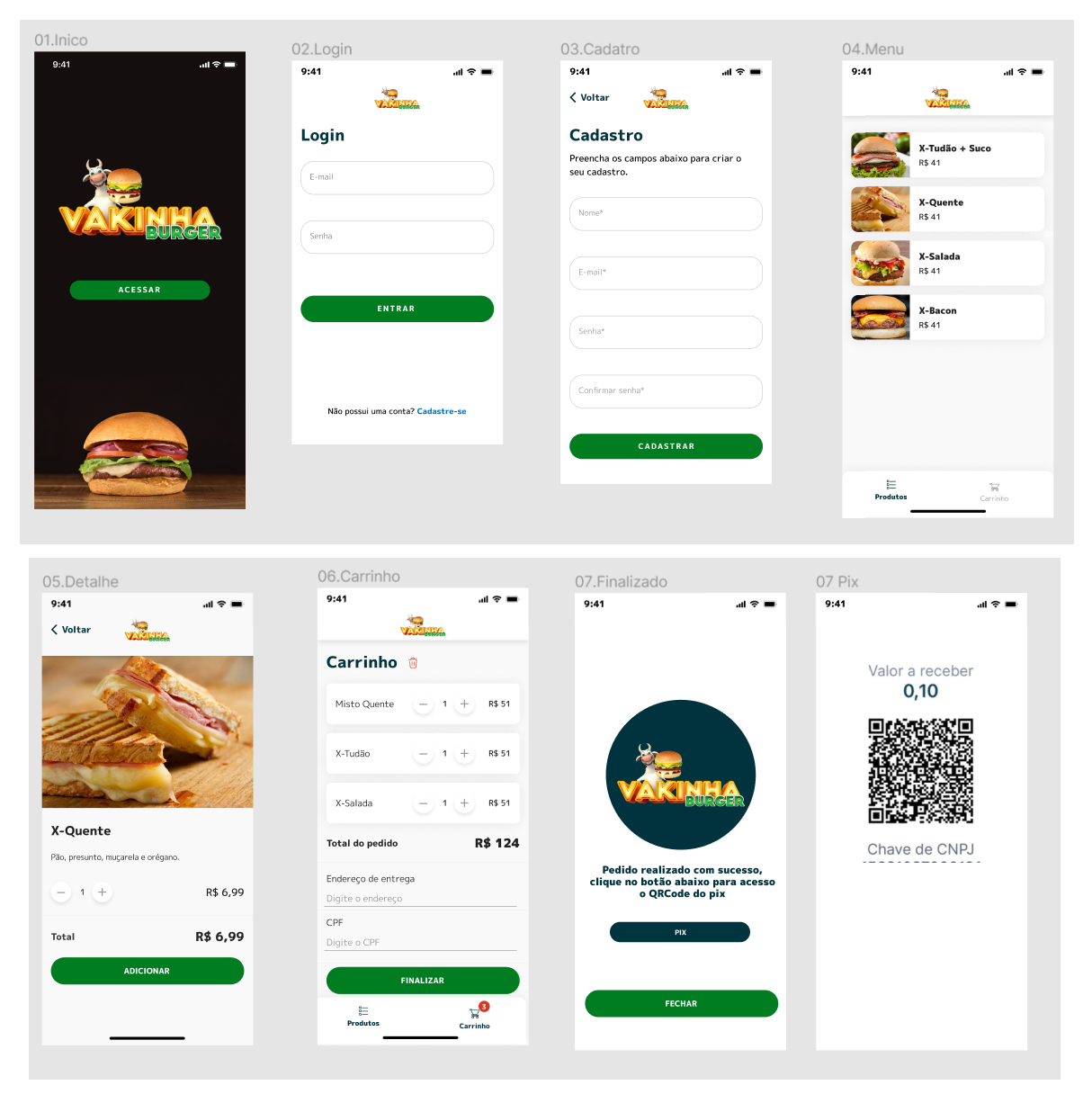 GitHub - wahlfernando/dartweek_2022_01_vakinha_burger_delivery: Aplicativo de delivery realizado ...