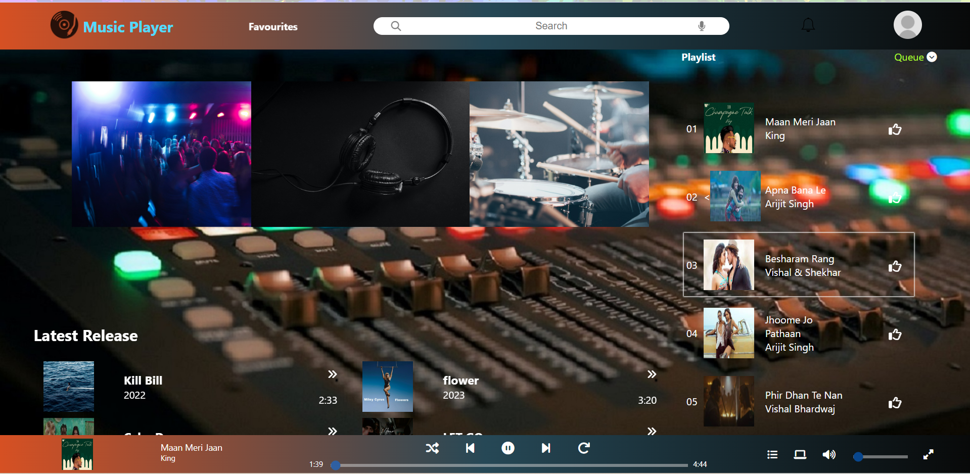 Github Nirupam20music Player Desigh Using Html Css Web Development Html Css Project