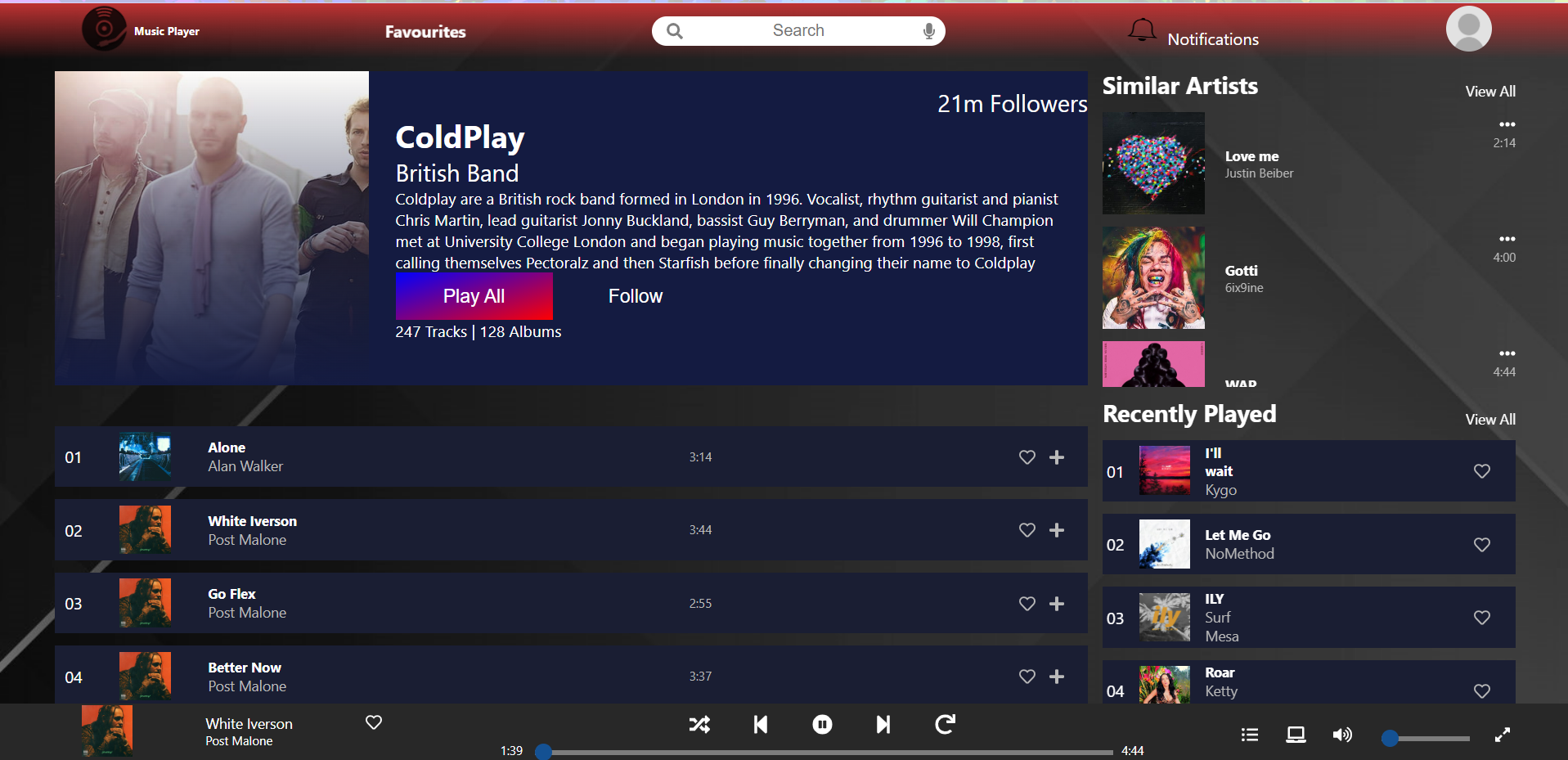 Github Nirupam20music Player Desigh Using Html Css Web Development Html Css Project