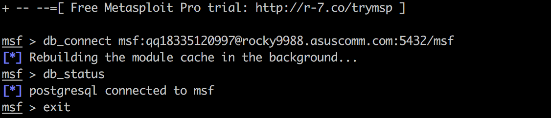 msf ==>database.yml 问题 · Issue #9704 · rapid7/metasploit-framework · GitHub