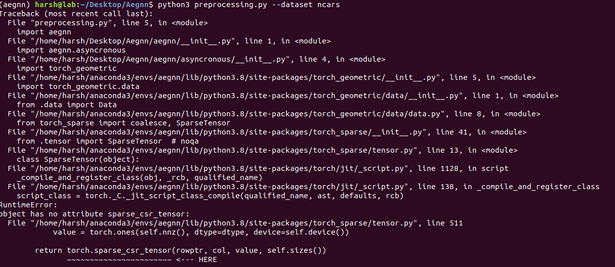 Package requirements · Issue #13 · uzh-rpg/aegnn · GitHub