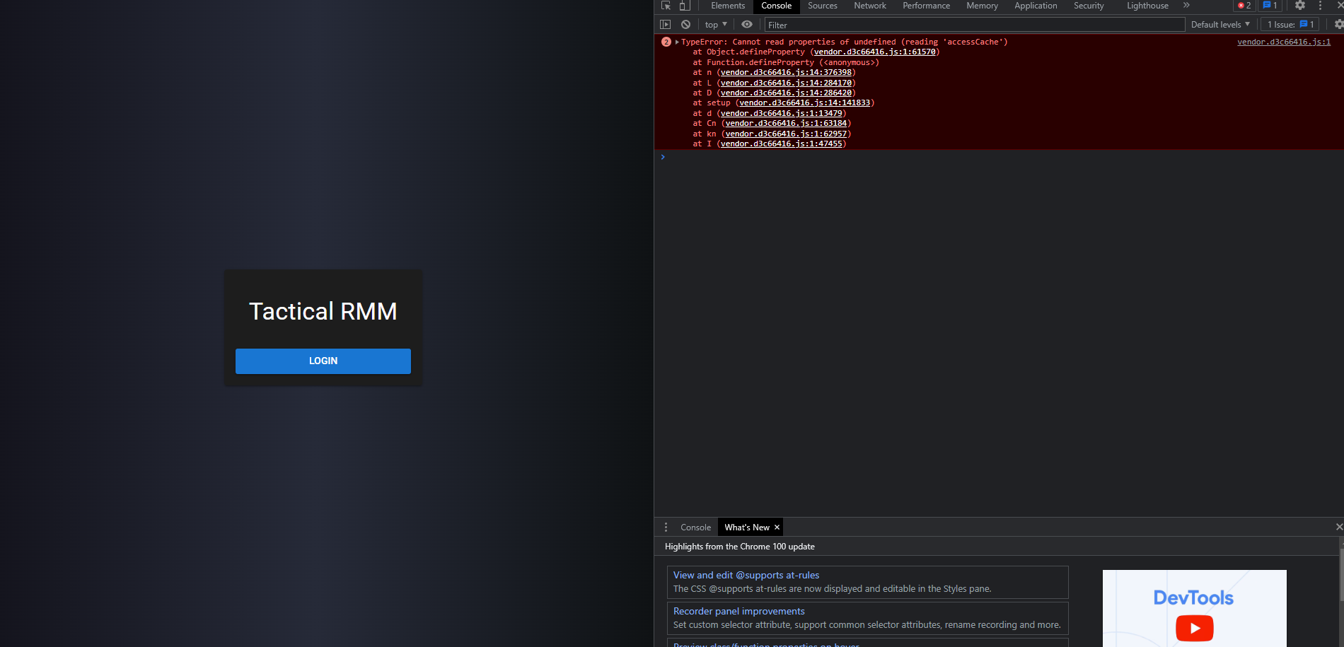 No Login Fields · Issue #1062 · amidaware/tacticalrmm · GitHub