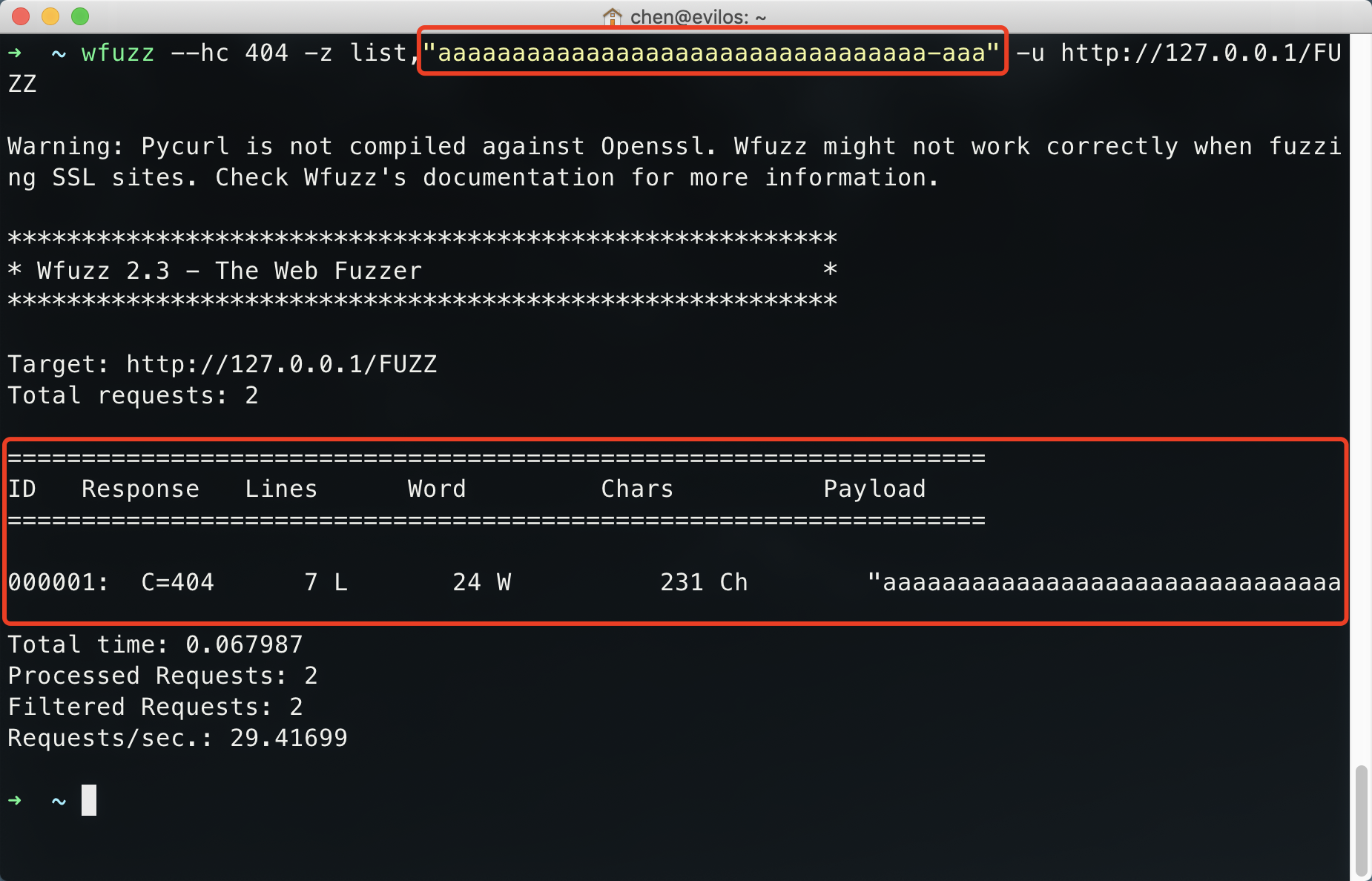Use too long payload, unable to hide code. · Issue #96 · xmendez/wfuzz ...